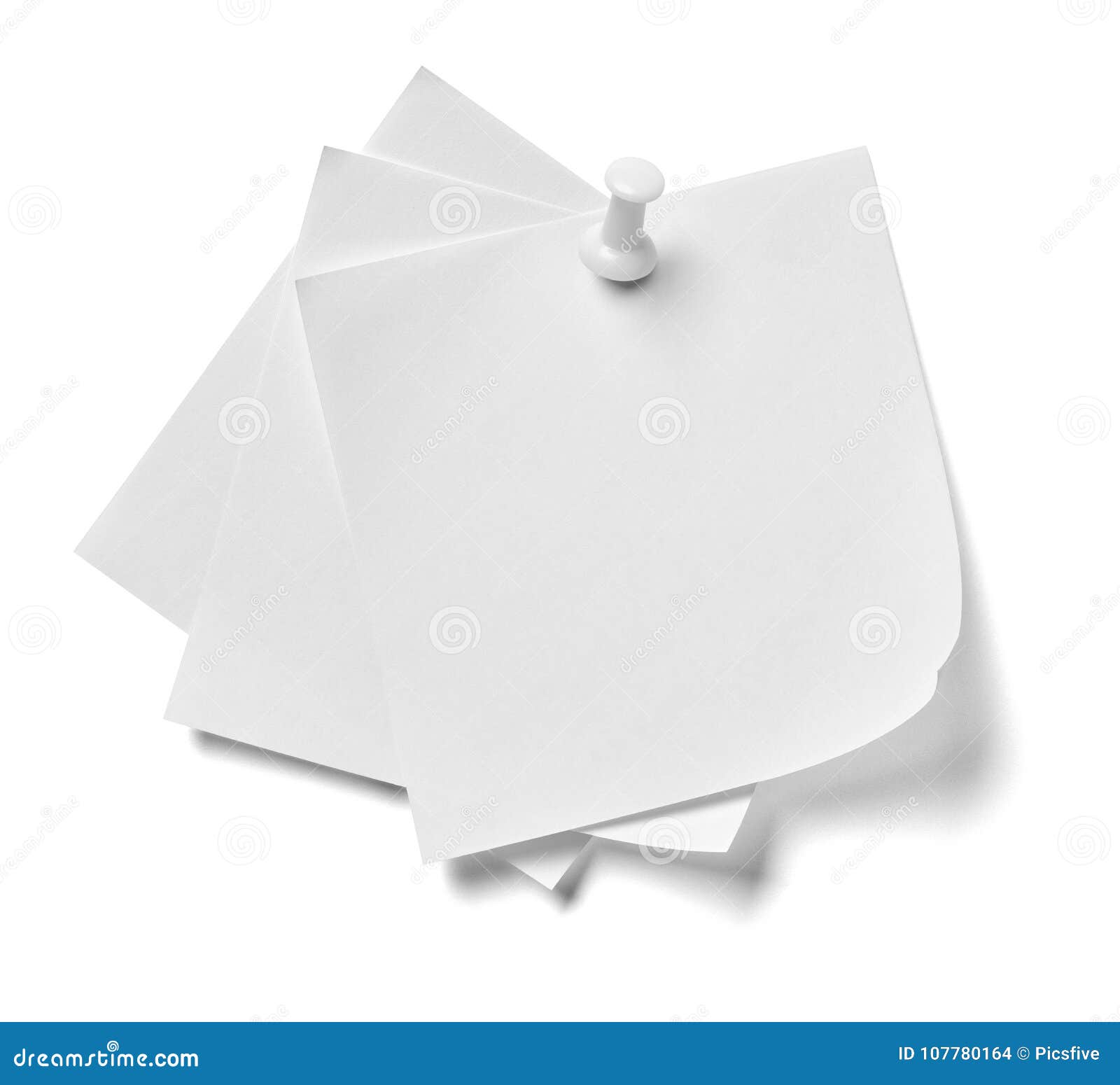 Note Paper Push Pin Message Stock Photo - Image of memo, bulletin ...