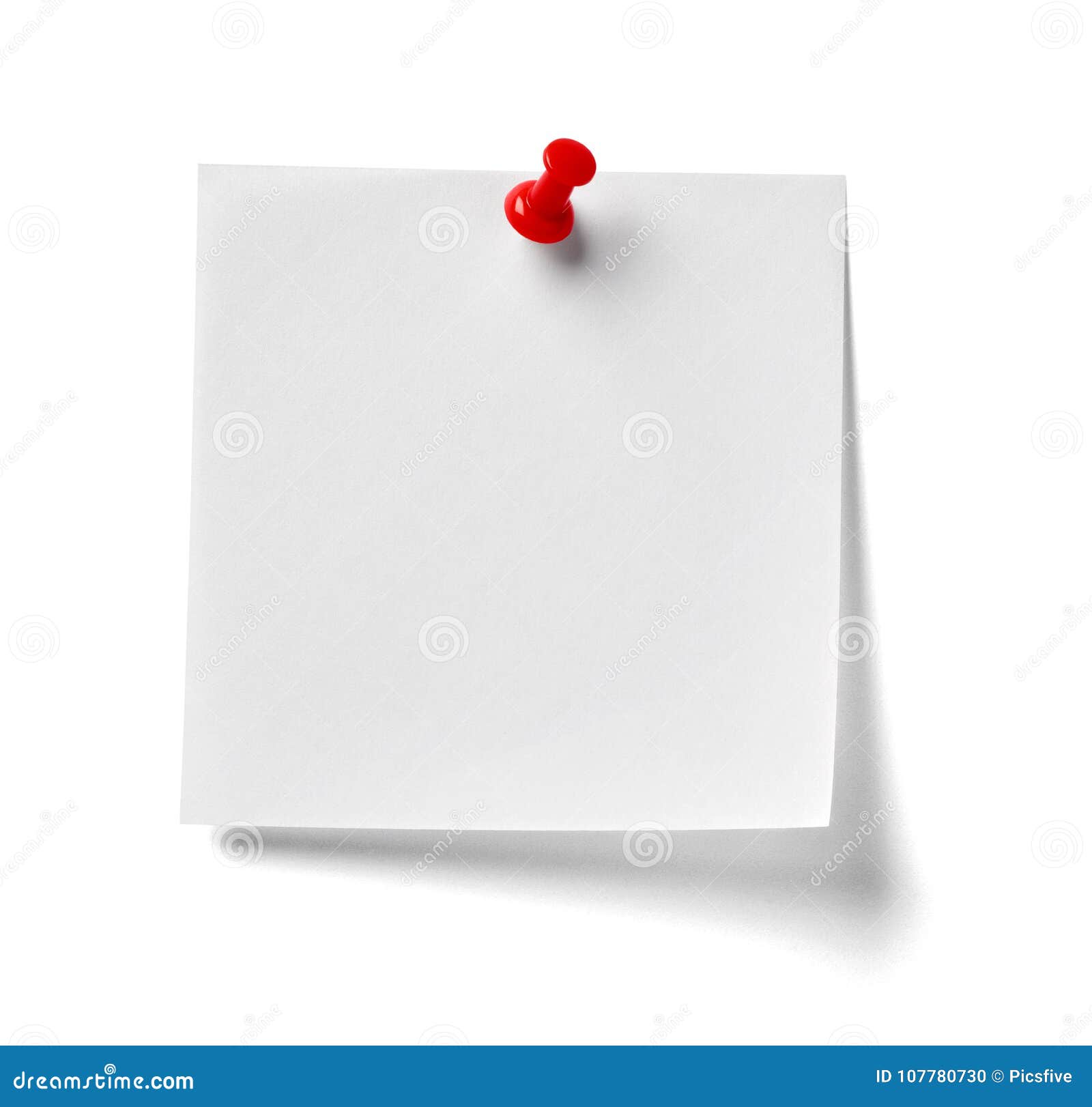 Note Paper Push Pin Message Stock Photo - Image of hang, fastener ...