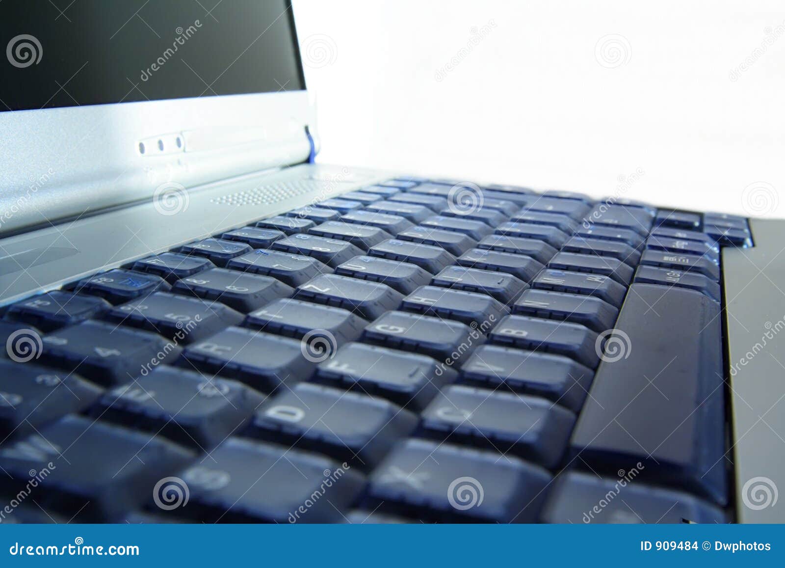 Close-up of Notebook/laptop Stock Photo - Image of chrome, communicate ...