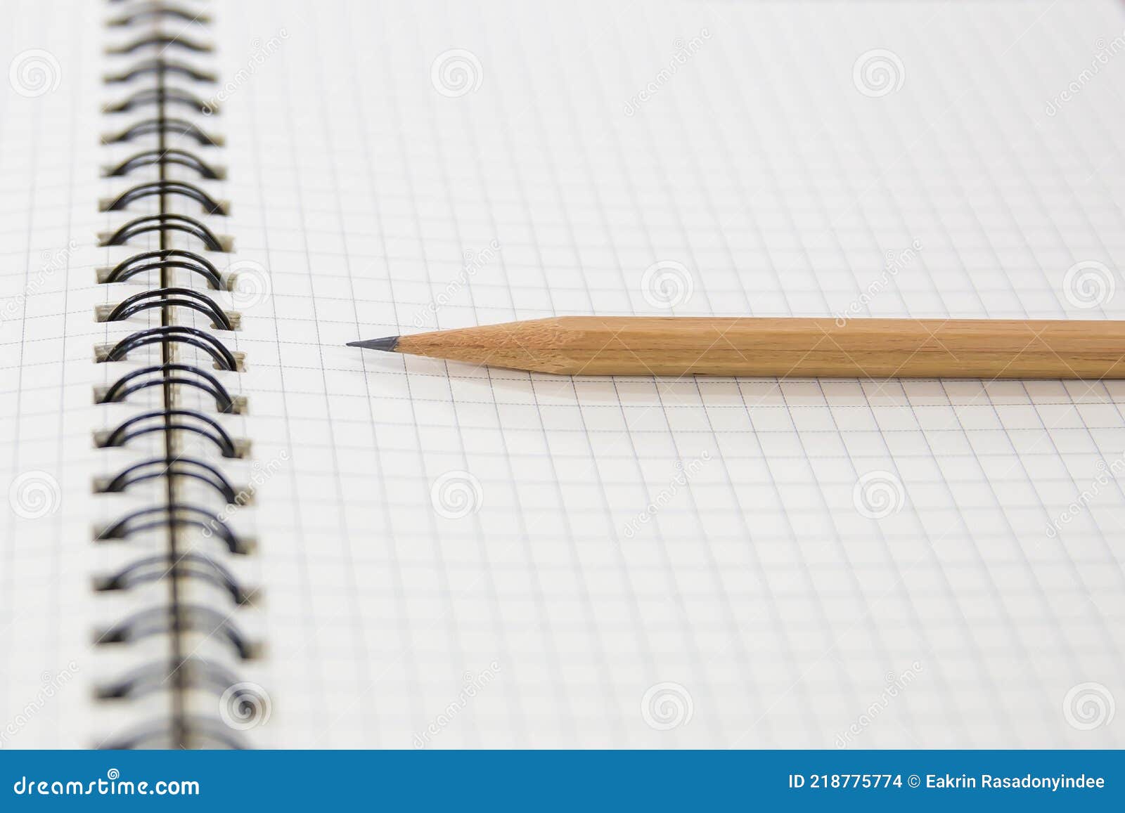 Close-up Notebook or Note Book Diary with a Pen or Pencil on Top View ...