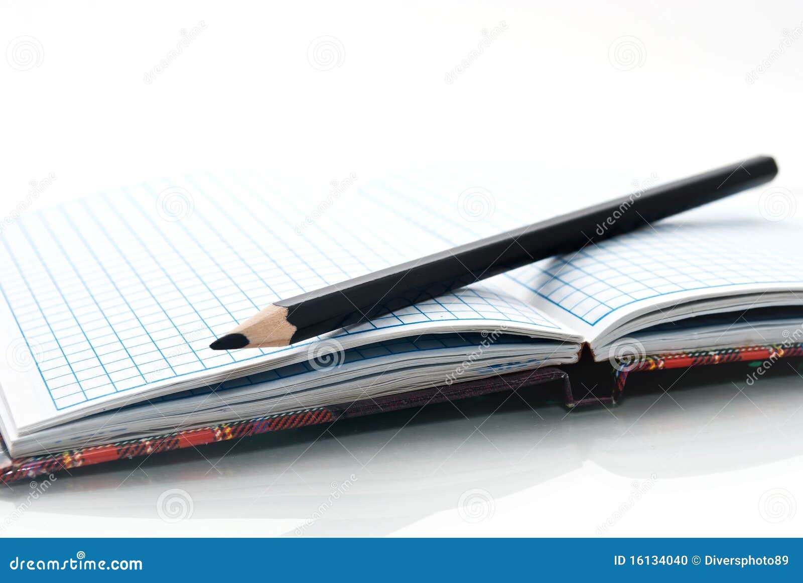 Close Up of Notebook and Pencil Stock Photo - Image of pencil, paper ...