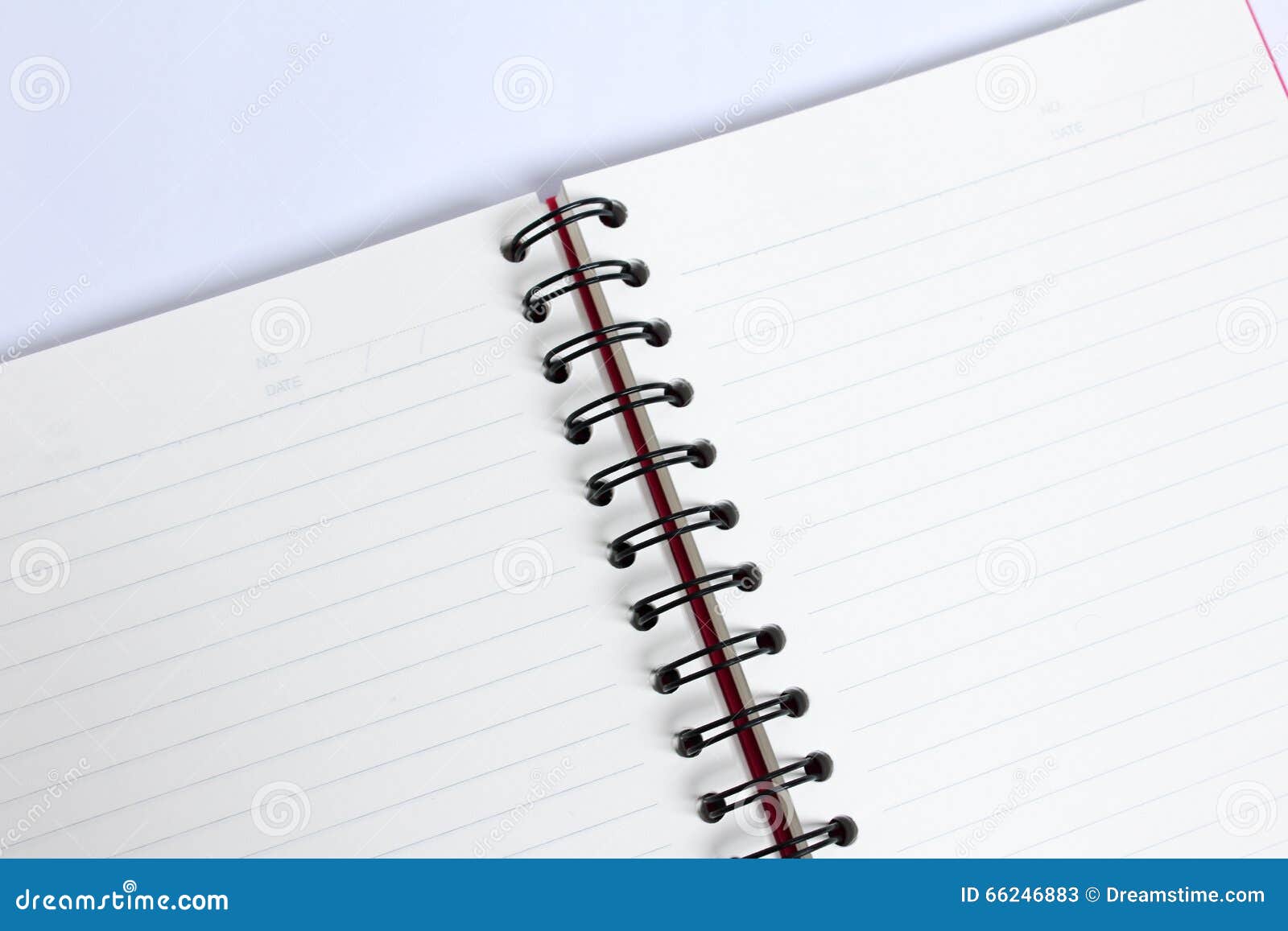 Close Up Notebook on White Table Stock Image - Image of notebook, memo ...