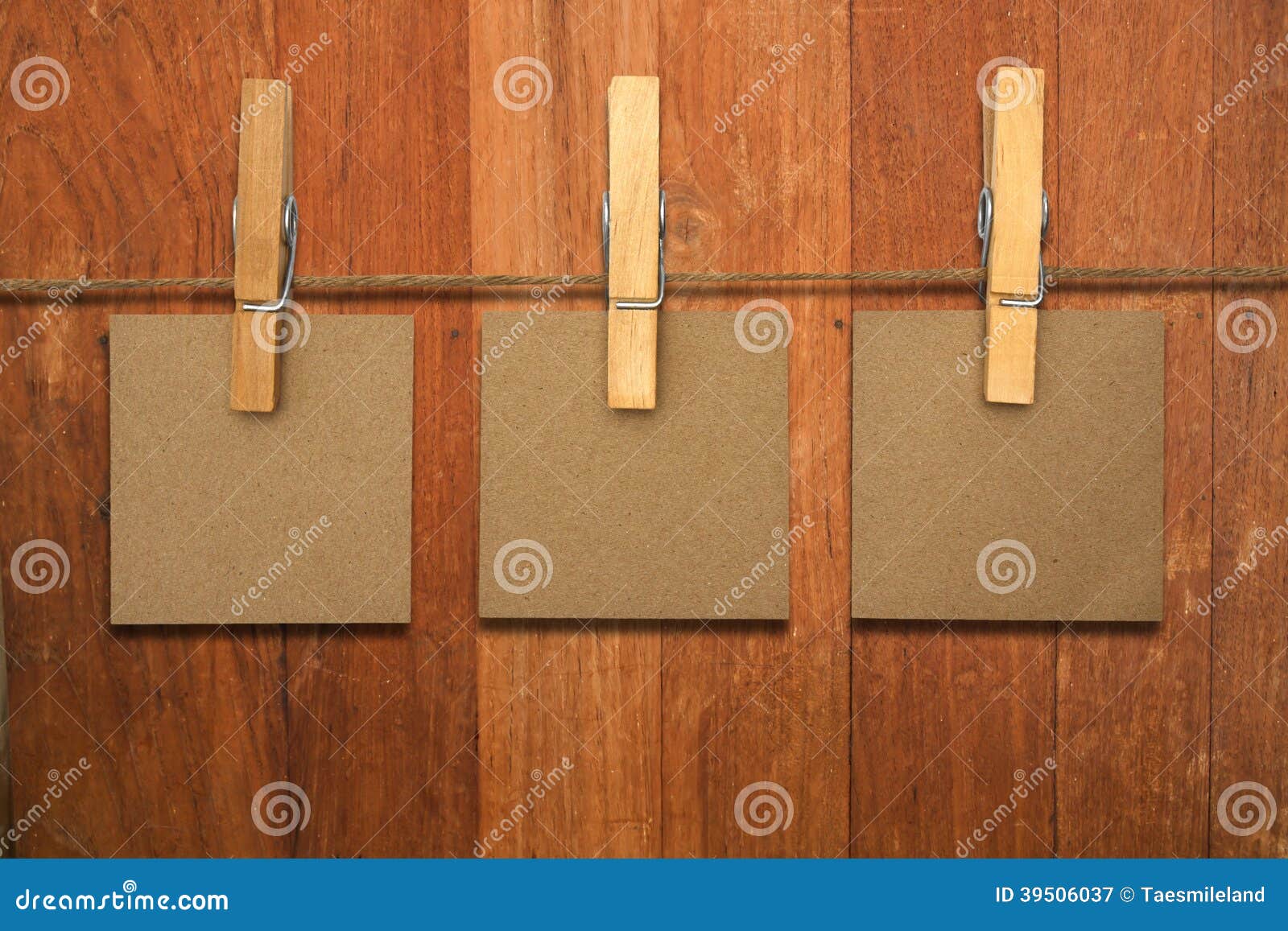 Close Up of a Notes and a Clothes Pegs Stock Image - Image of paper ...