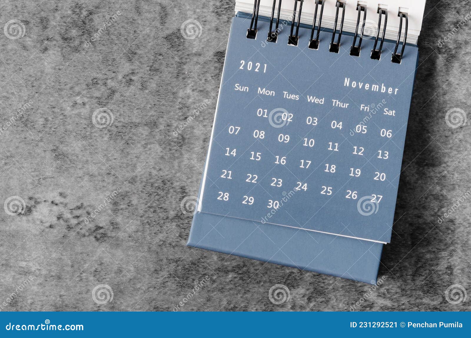Close-up November 2021 Desk Calendar Stock Image - Image of event, desk ...