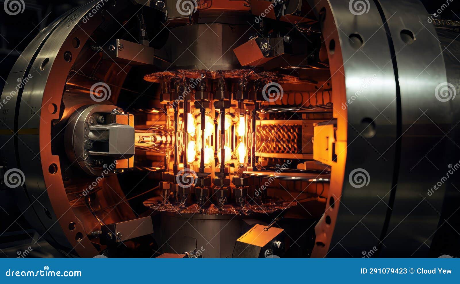 Close Up of a Nuclear Warhead S Detonation Mechanism Stock Illustration ...
