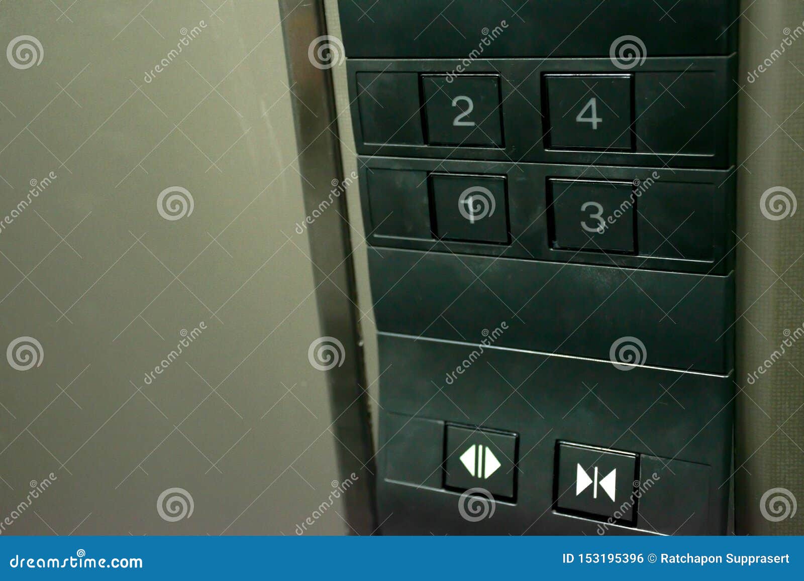 Close Up Number Button in Elevator Stock Photo - Image of control ...