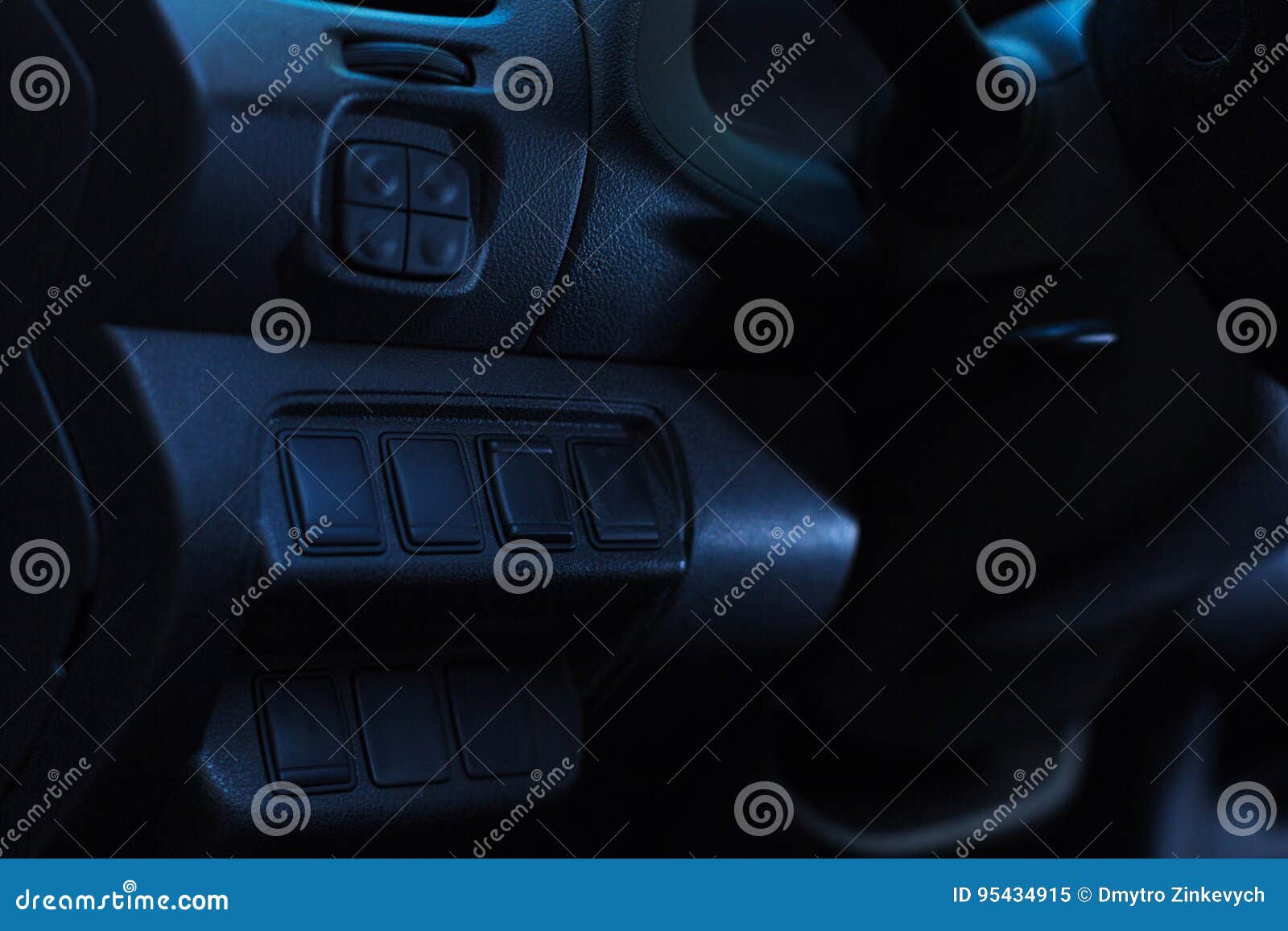Close Up of Numerous Controls of a Car Head Unit Stock Image - Image of ...