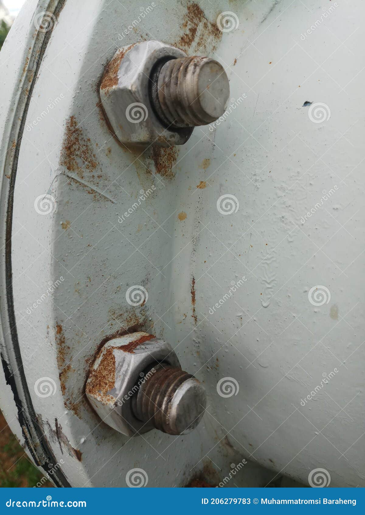 Close Up of Nut with Steel Rust. Stock Image - Image of steel, close ...