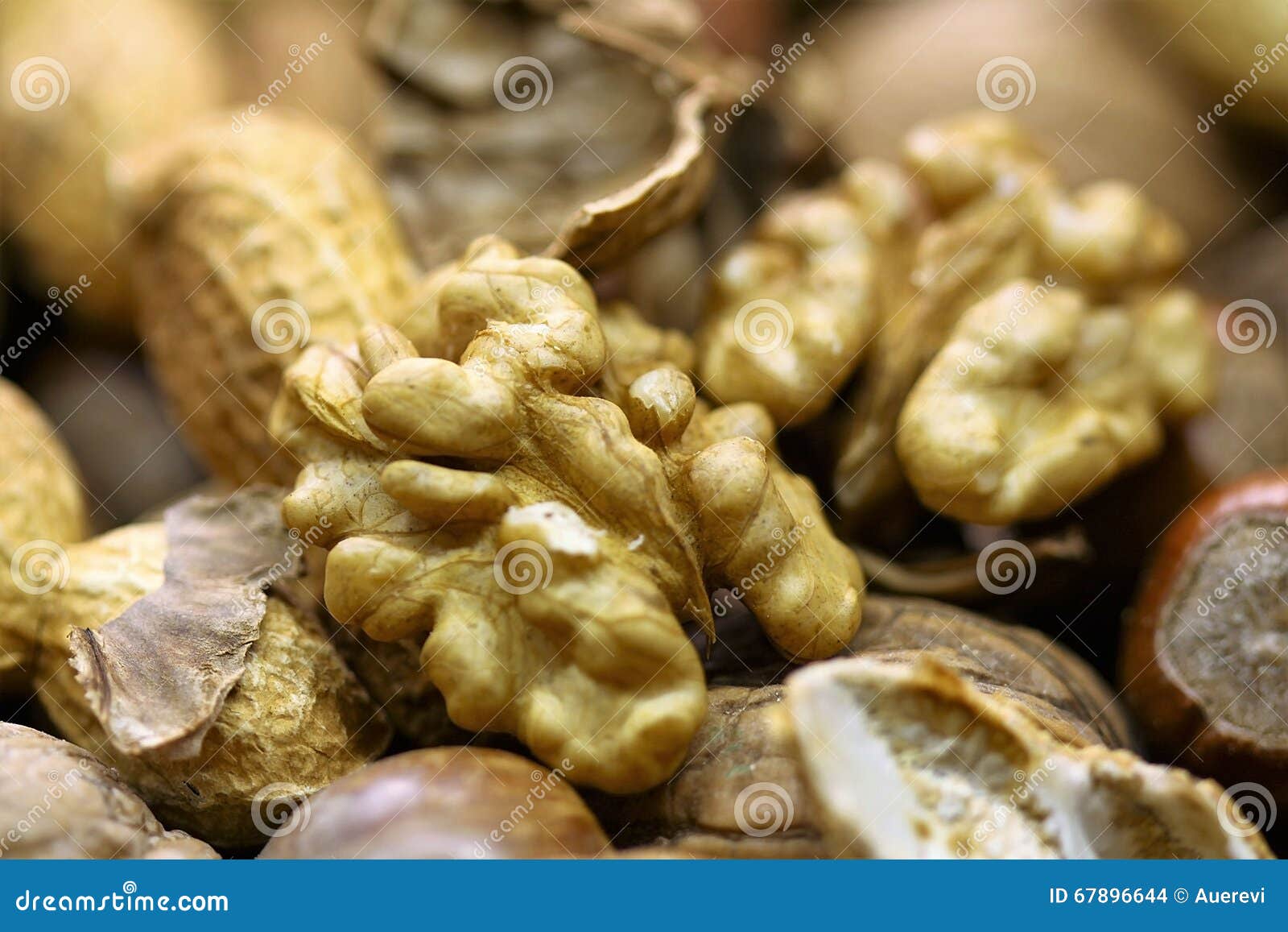 Close-up nuts stock photo. Image of almonds, macro, eating - 67896644