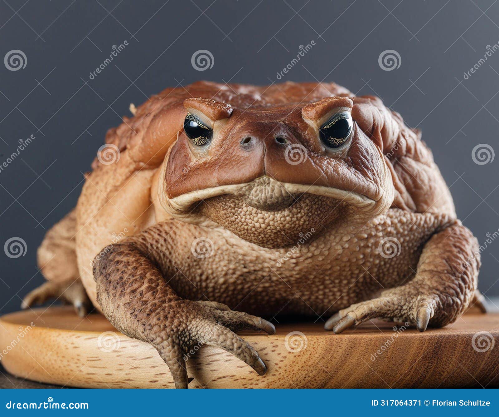 Close-Up Oak Toad Portrait in Professional Studio Setting Stock ...