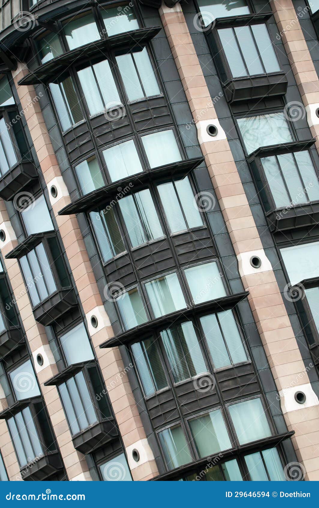 Close-up of Office Block Windows Stock Photo - Image of city, office ...