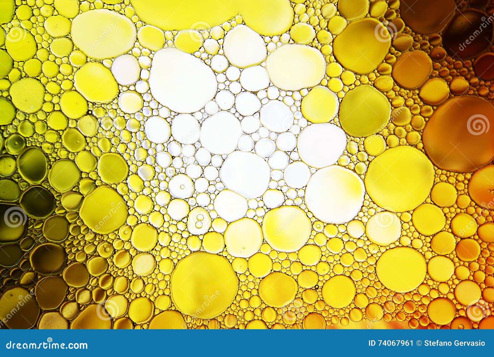 Close Up of Oil Drop on Water Surface. Stock Image - Image of fluid ...