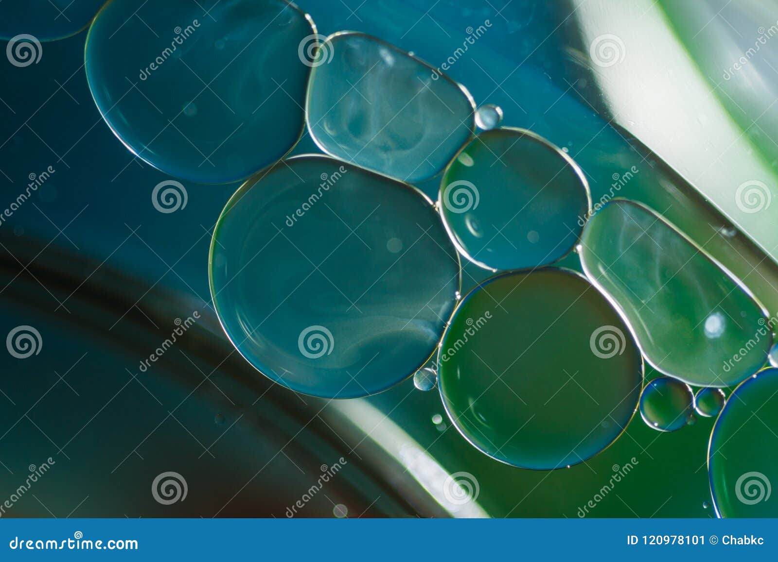 Close Up Oil Drops Floating on Water Surface Stock Image - Image of ...