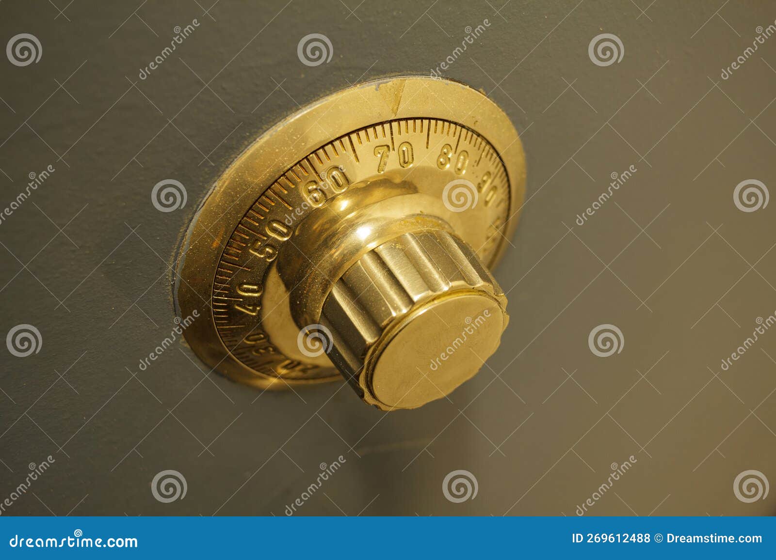 Close-up of an Old Bank Safe with Combination Lock Stock Photo - Image ...