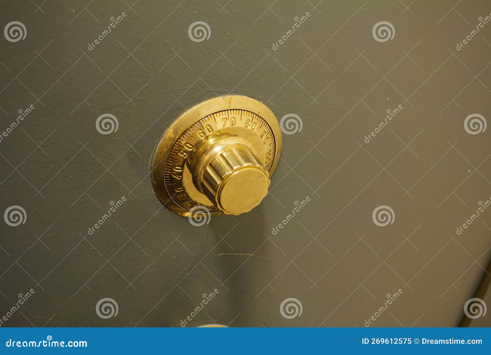 Close-up of an Old Bank Safe with Combination Lock Stock Image - Image ...