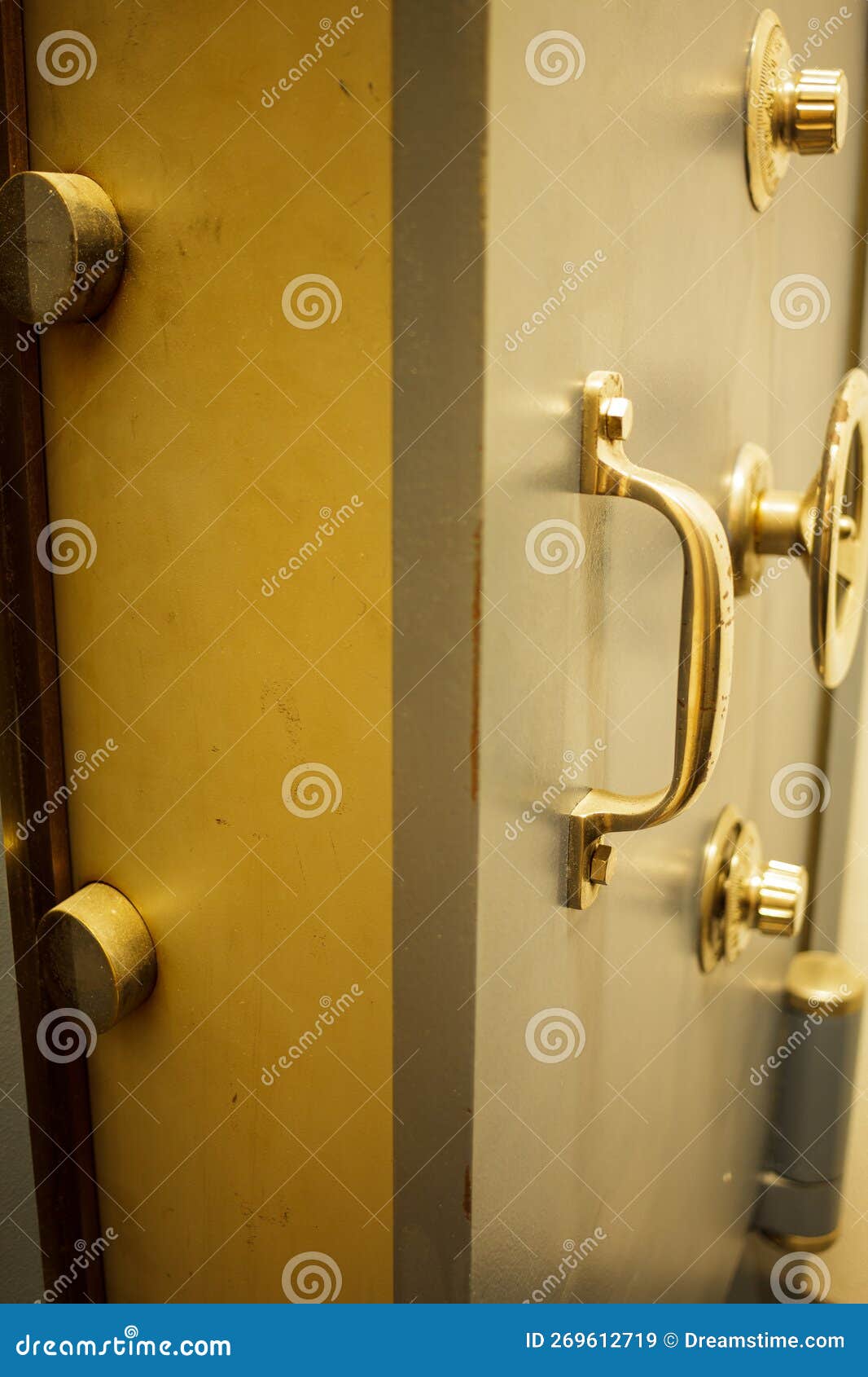 Close-up of an Old Bank Safe with Combination Lock Stock Image - Image ...
