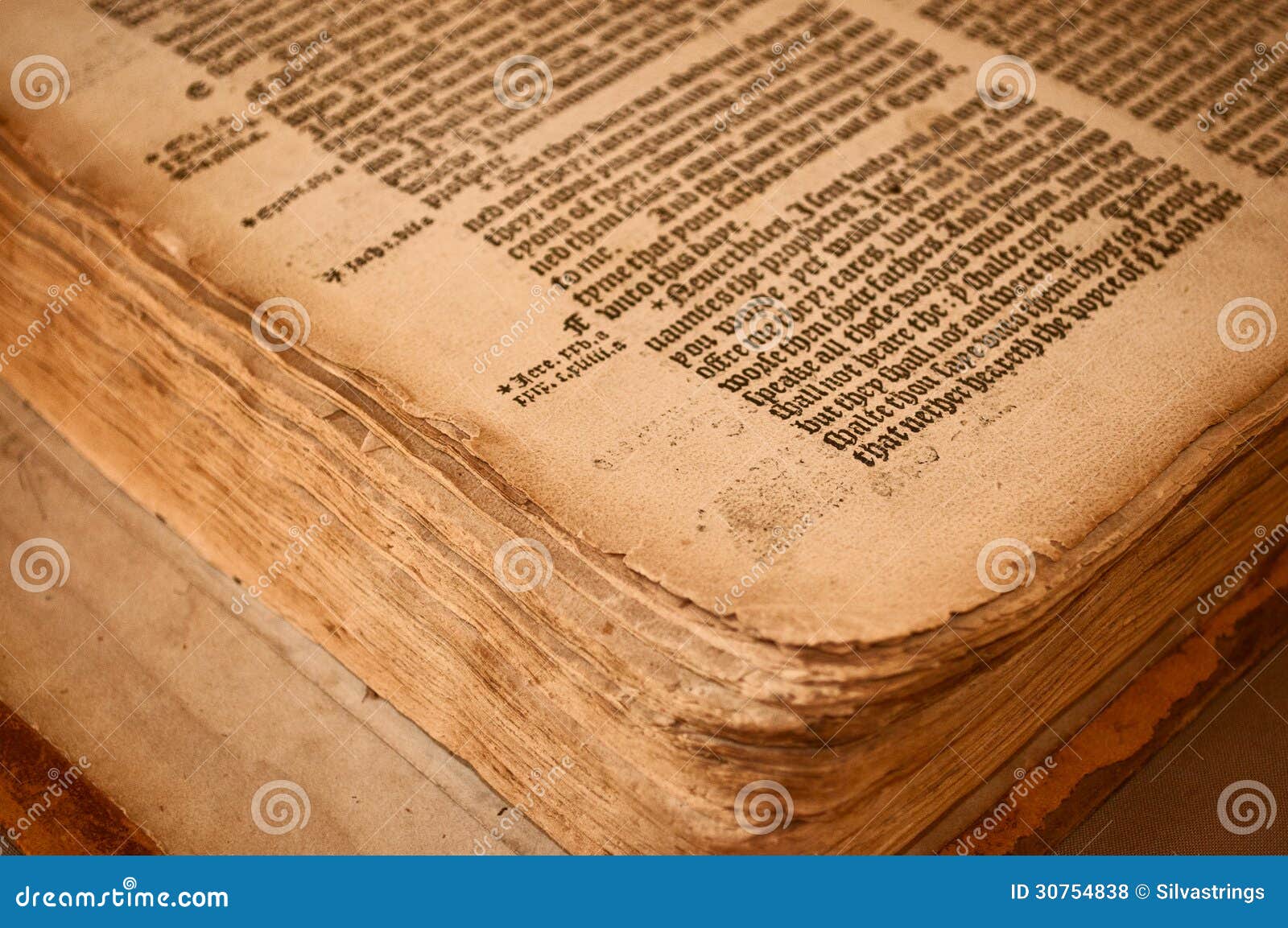 Worn pages in old book stock photo. Image of bible, manuscript - 30754838