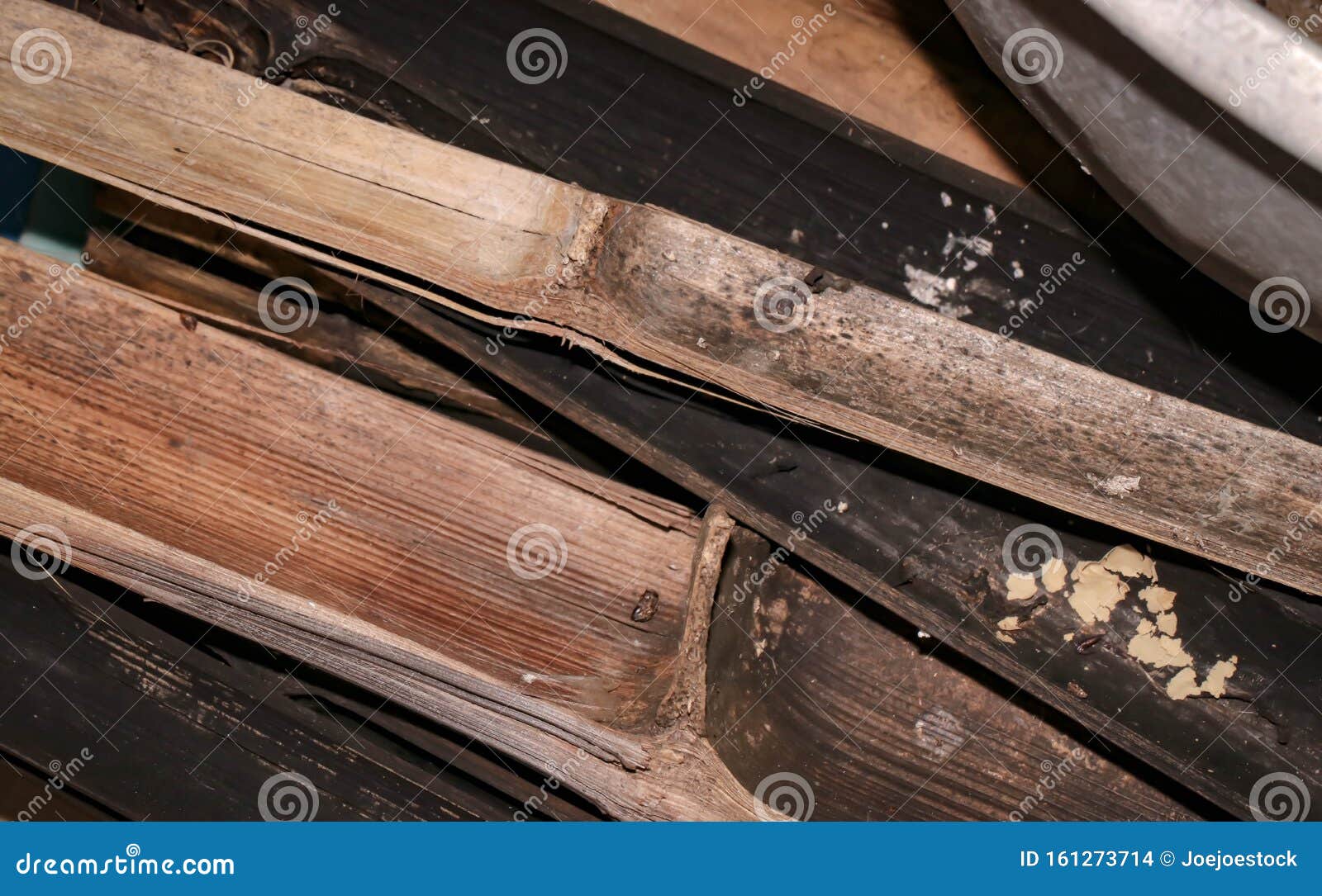 Closeup of Old Brown Bamboo Stock Photo - Image of close, pipes: 161273714