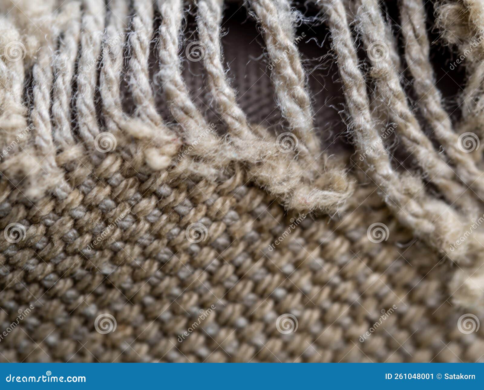 Close-up of an Old Cloth Bag Torn Stock Image - Image of handbag ...