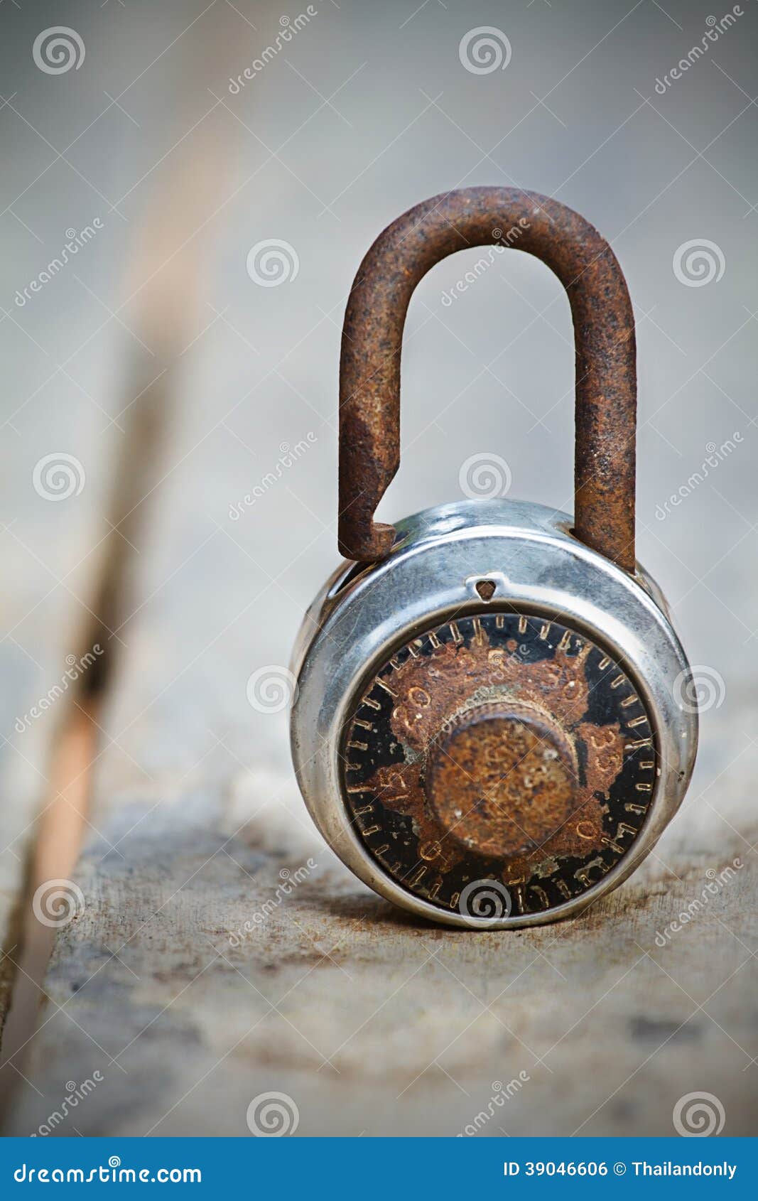 Close Up of Old Combination Padlock Stock Photo - Image of number, lock ...