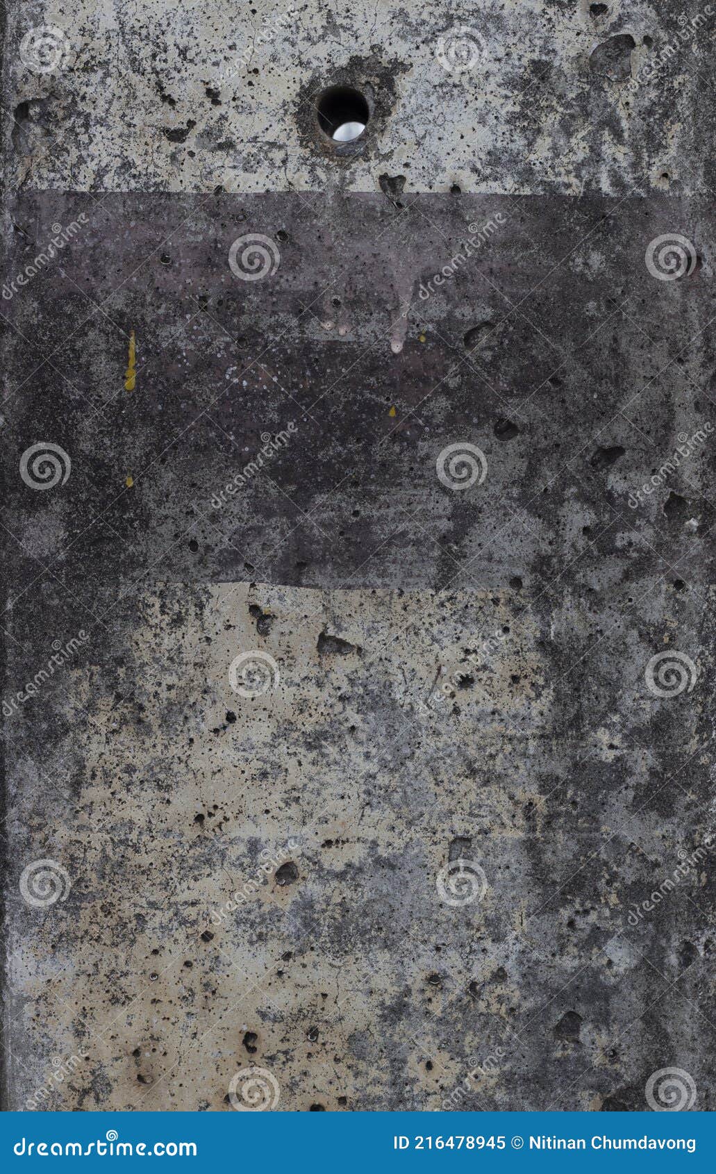 Close Up Old Concrete Pillar Stock Image - Image of interior ...