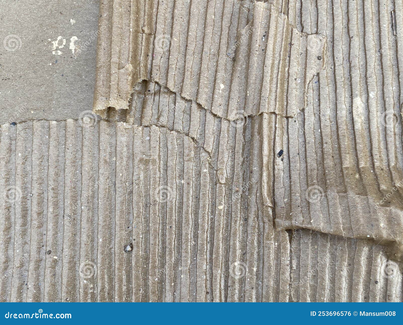 Old Corrugated Cardboard Texture Stock Photo - Image of paper, space ...