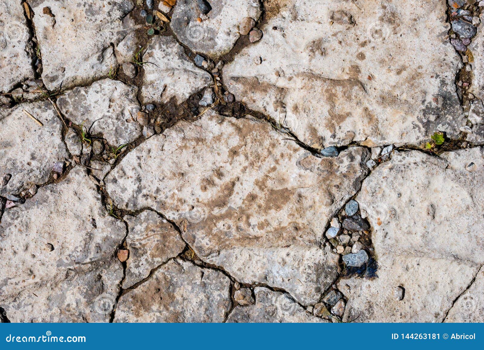 Old Damaged Concrete Rough Surface with Cracks Stock Image - Image of ...