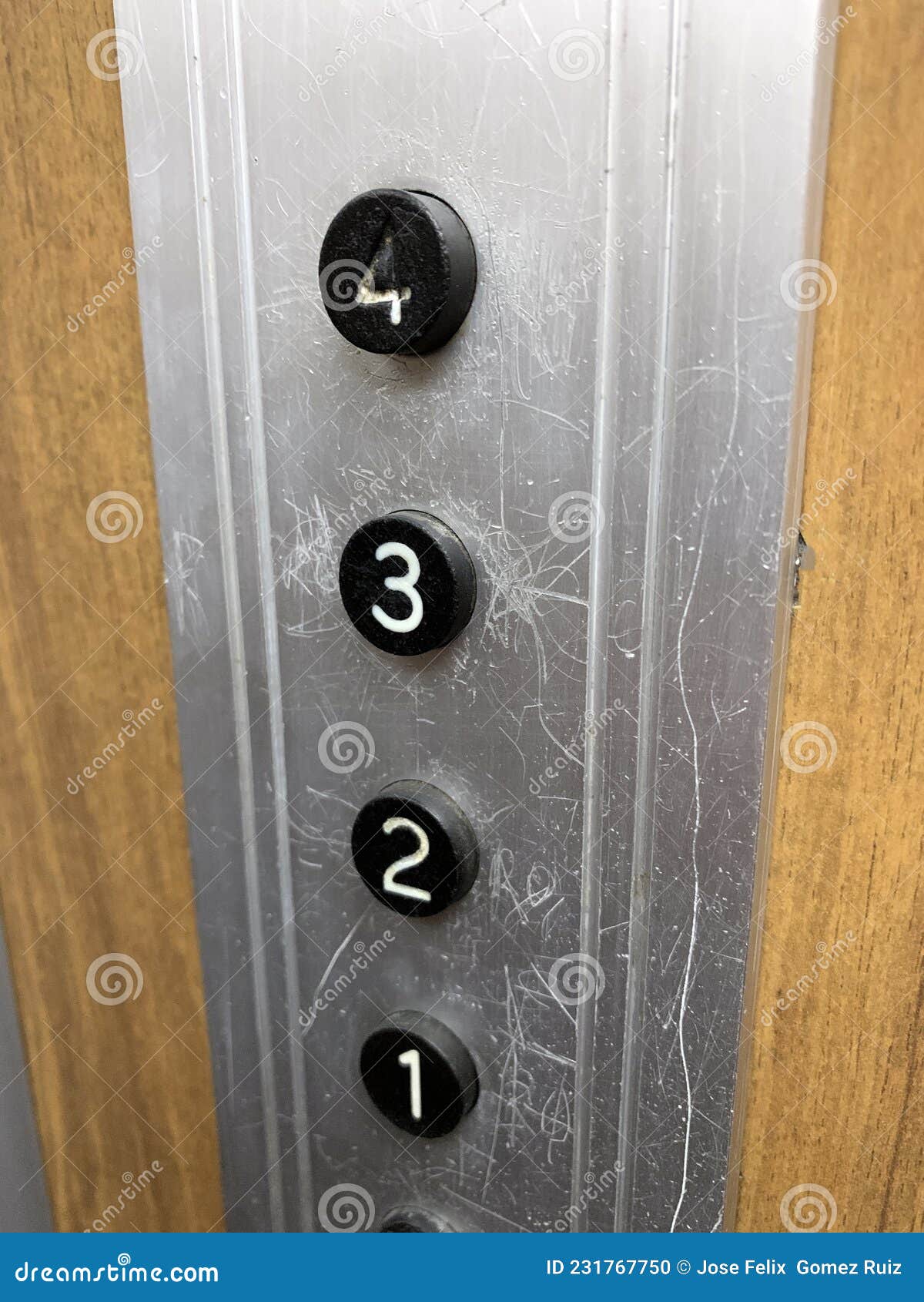 Close-up of an Old Elevator Keypad Stock Photo - Image of iron, close ...