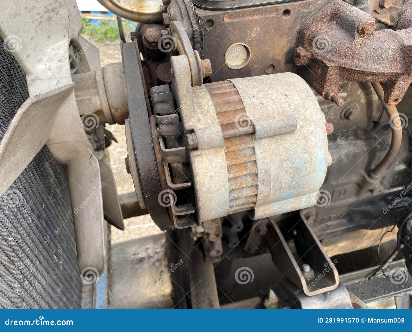 Old Engine Car, Engine Parts Stock Photo - Image of mechanic, steel ...