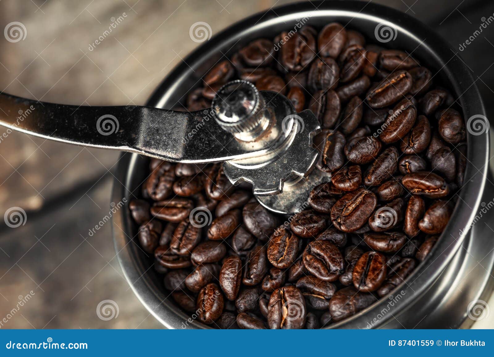 Close-up of an Old-fashioned Coffee Grinder Stock Image - Image of ...
