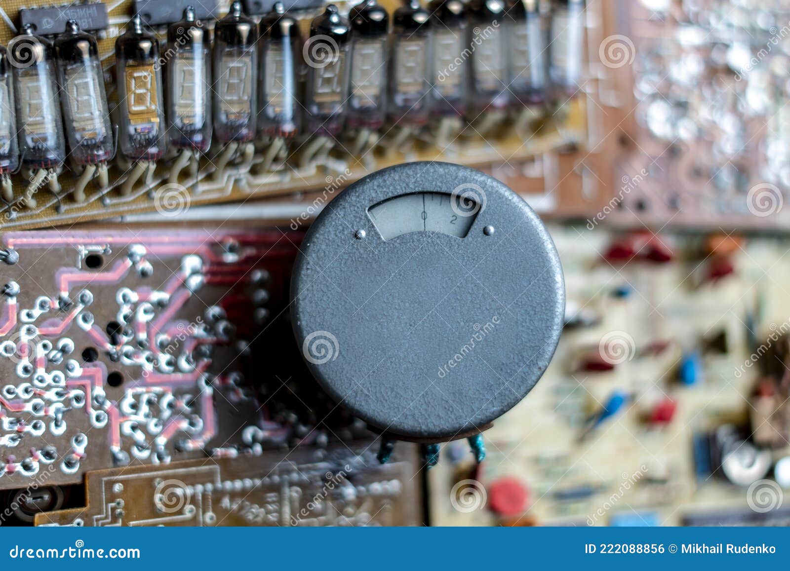 Close Up of Old-fashioned Electric Scale Board Indicator Analog D Stock ...