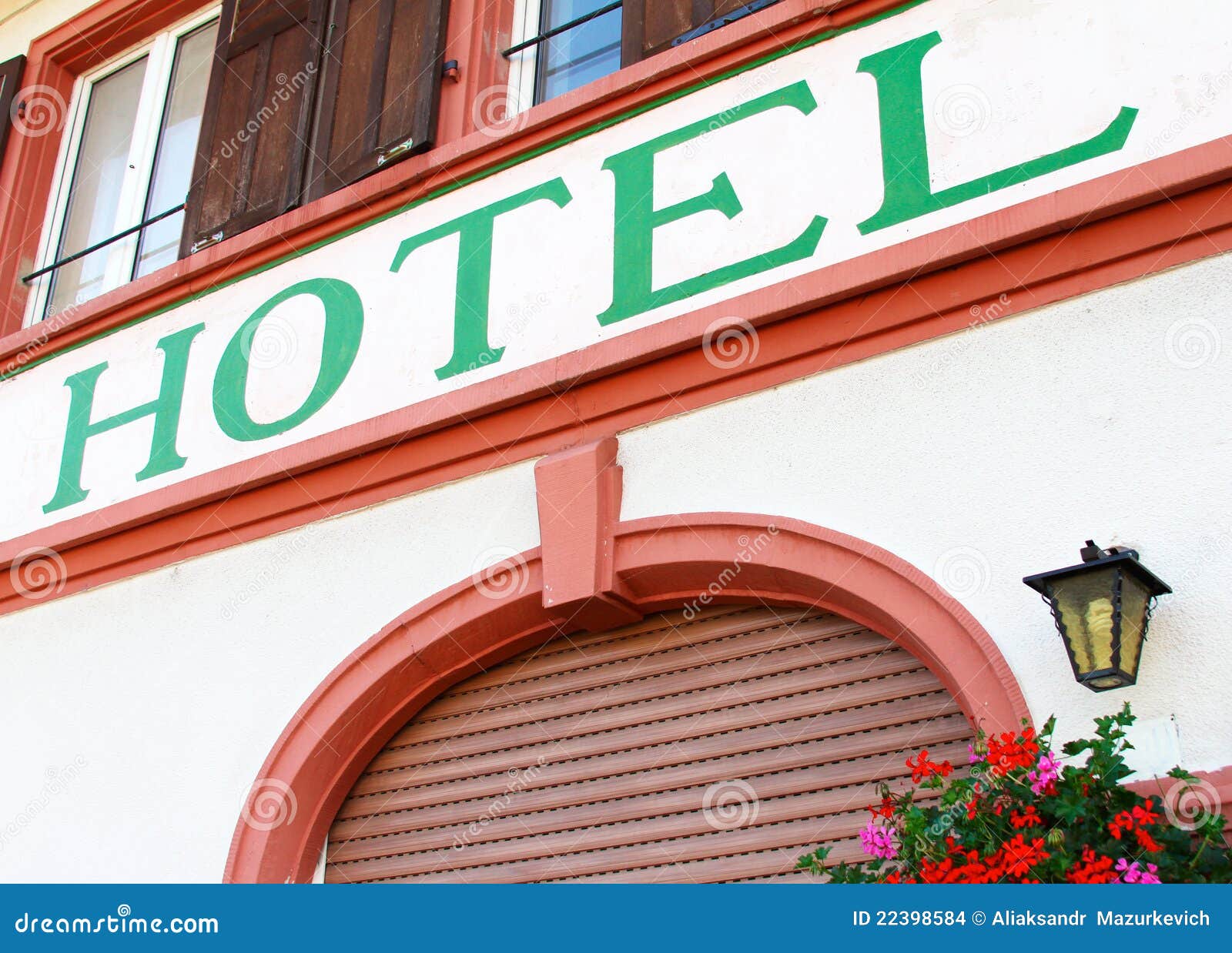 Close-up of an Old Hotel Wall Stock Photo - Image of exterior, building ...