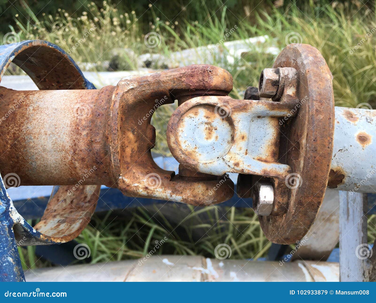Old iron joints stock image. Image of rusty, joint, joints - 102933879