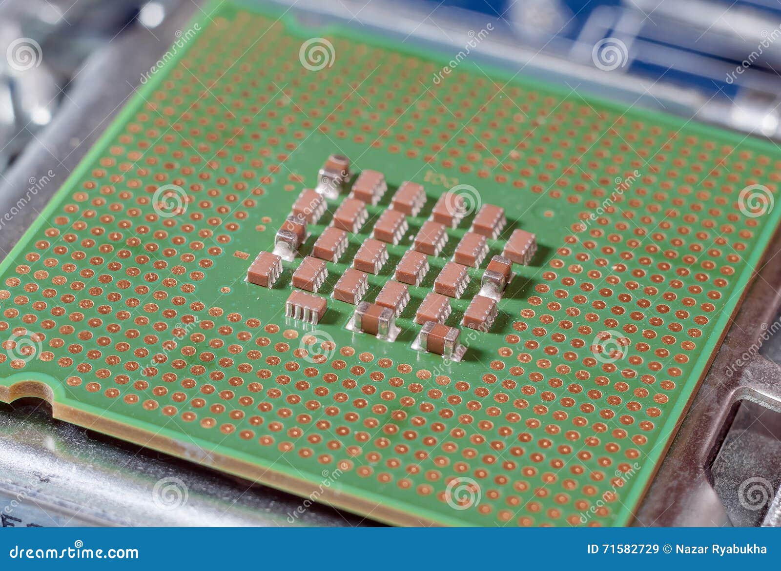 Close Up of Old Laptop Notebook Cpu Socket Stock Image - Image of ...