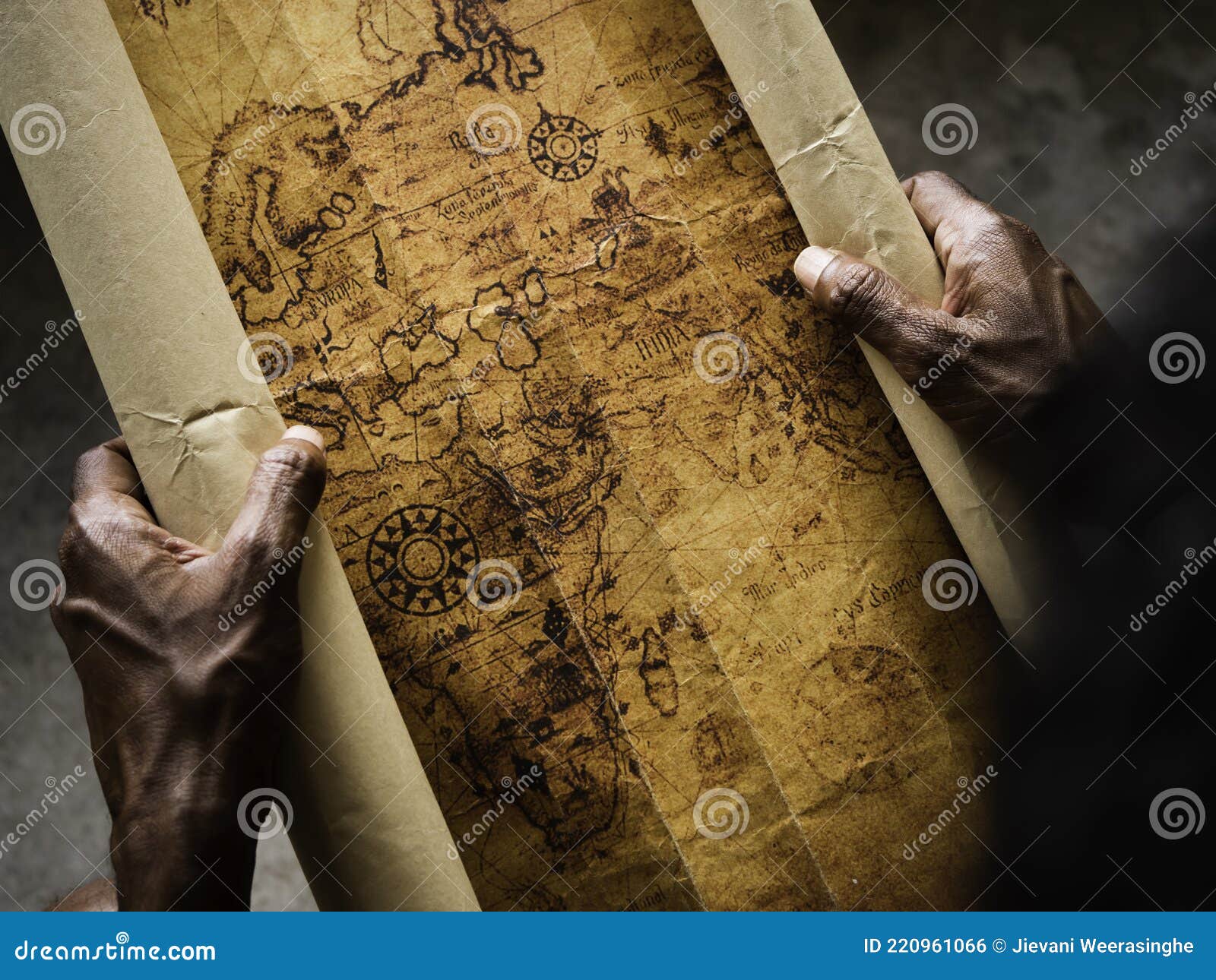 Close up of a old map stock photo. Image of navigate - 220961066