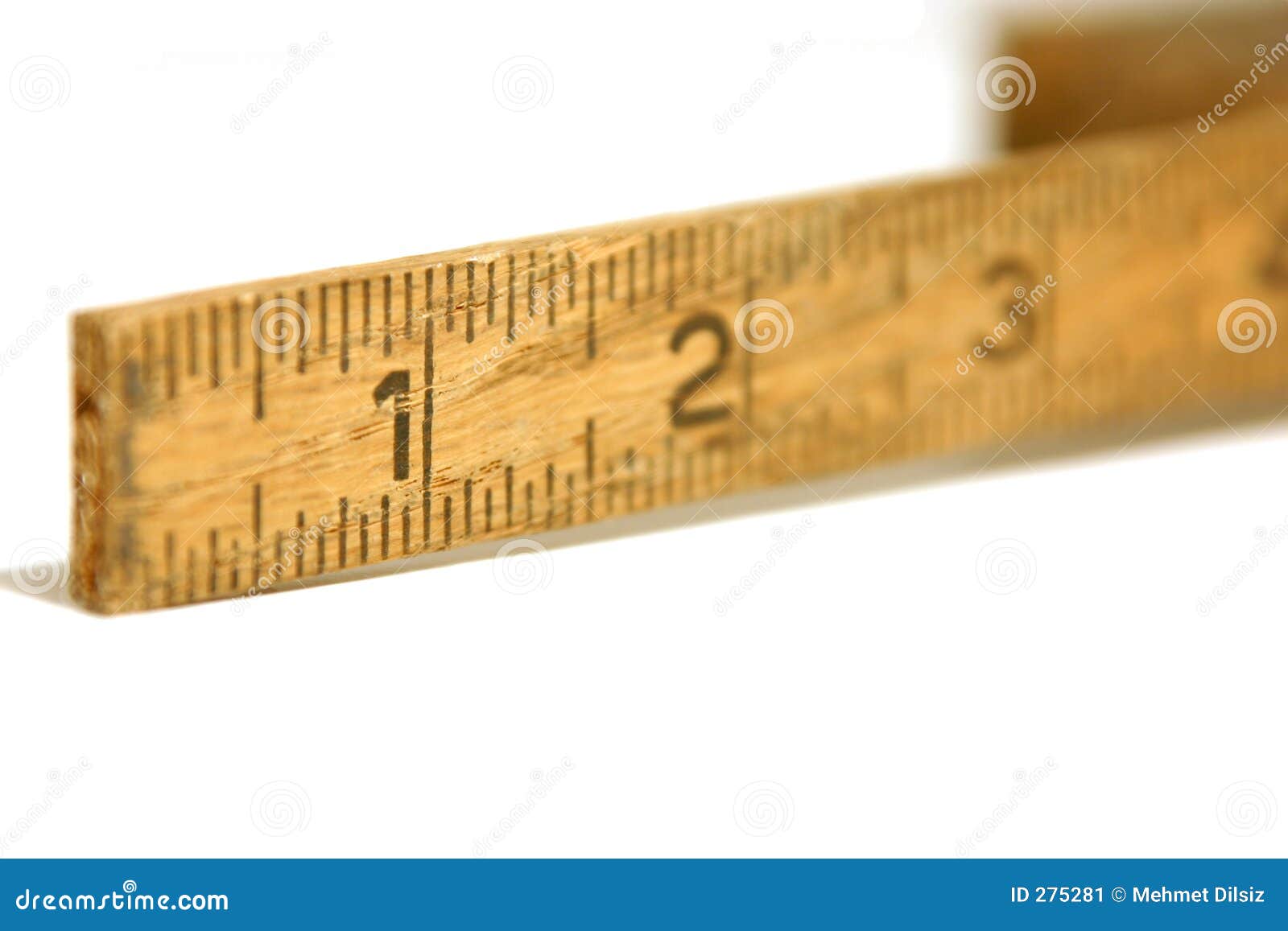 Close Up On An Old Measuring Tape / Ruler Stock Image | CartoonDealer ...