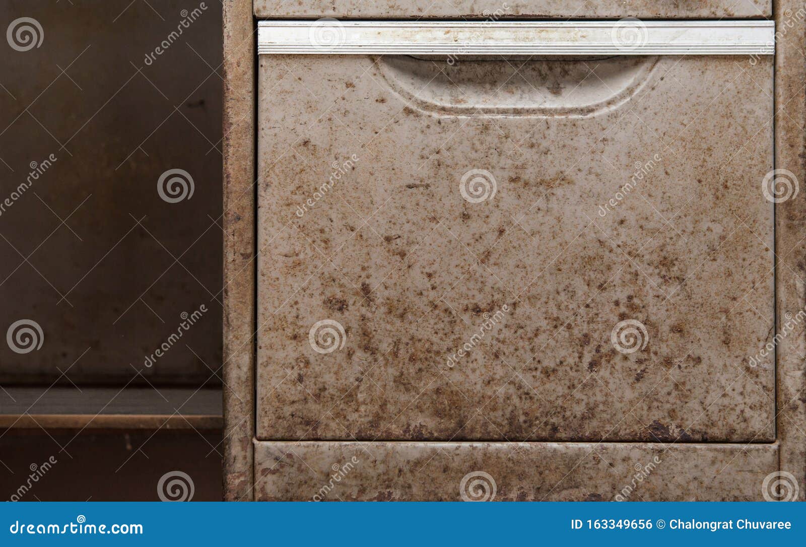 Close Up of Old Metal Desk Drawers Stock Photo - Image of retro, room ...