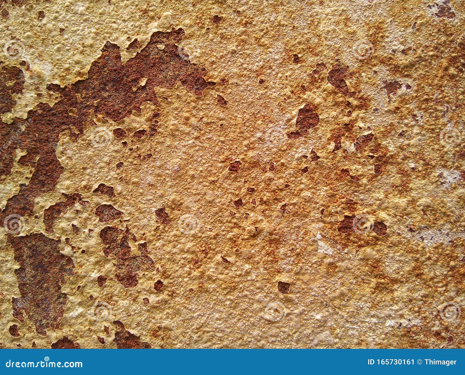 Rust and stain on metal. stock image. Image of concept - 165730161