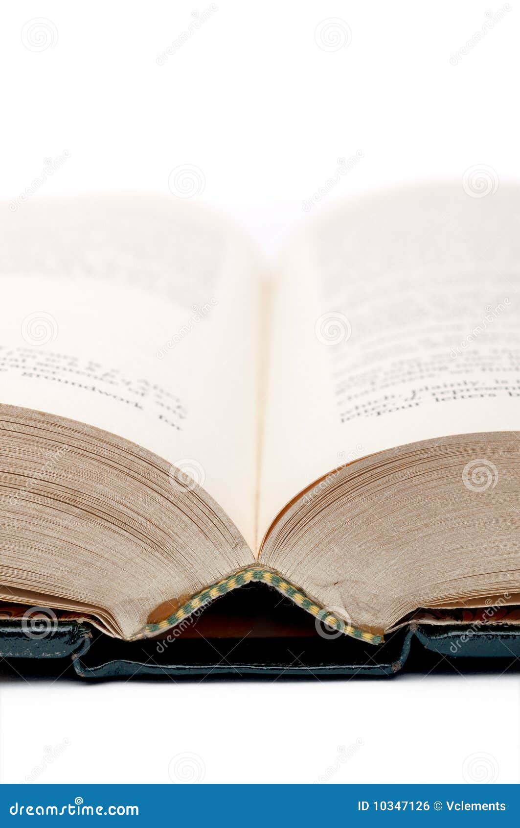 Close Up of an Old Open Book Stock Photo - Image of printed, book: 10347126