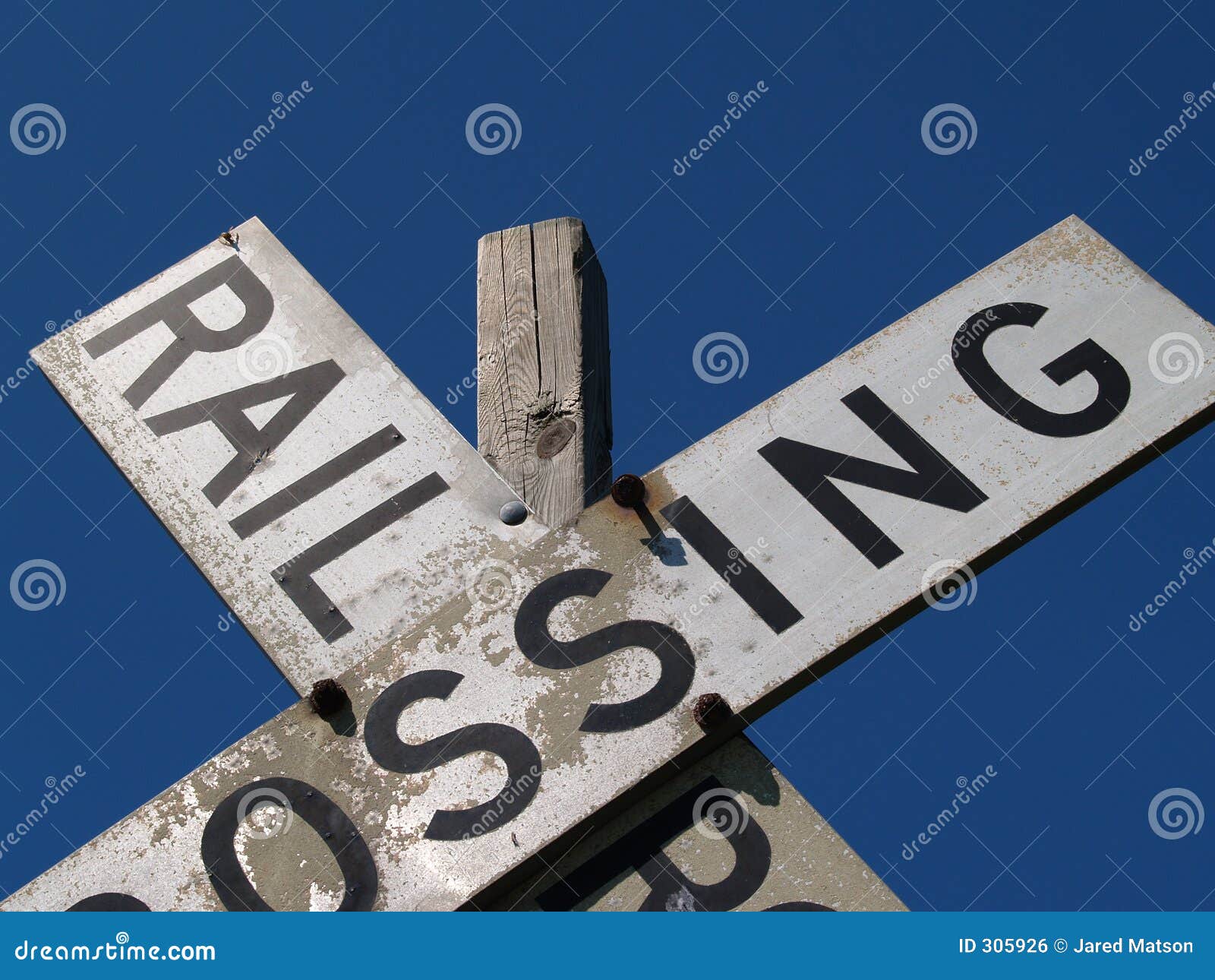 Close-up of Old Railroad Crossbucks Stock Photo - Image of crossbucks ...