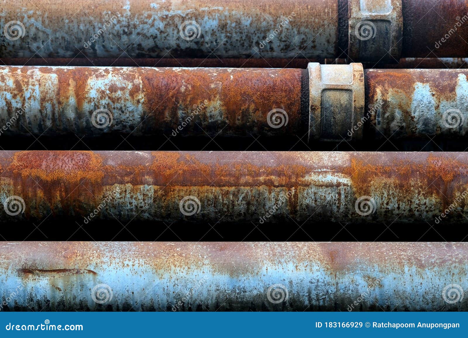 Close Up. the Old Rusted Steel Pipes Stock Image - Image of close ...