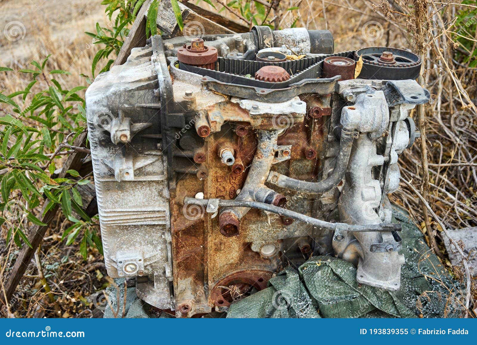 Close Up of an Old Rusty Car Engine Stock Image - Image of background ...