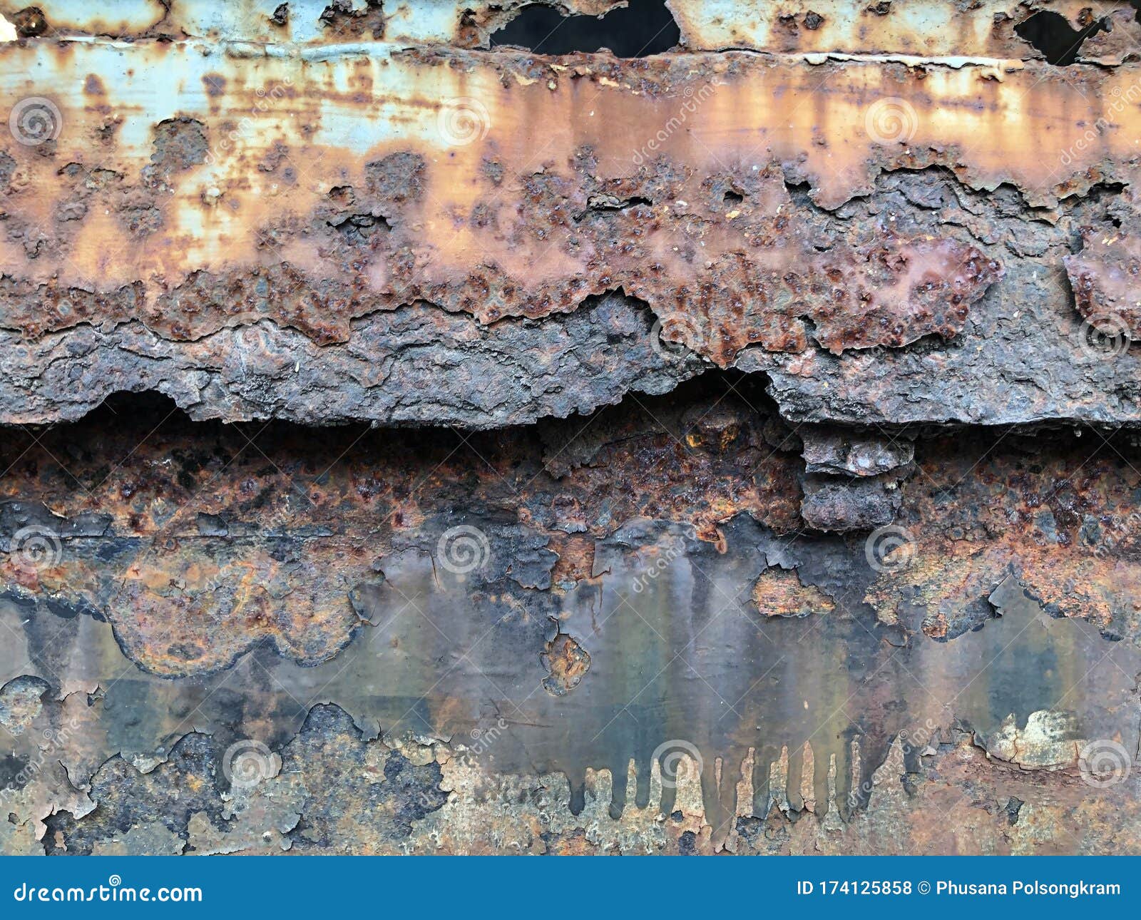Close Up of Old Rusty Metal Stock Photo - Image of rustic, surface ...