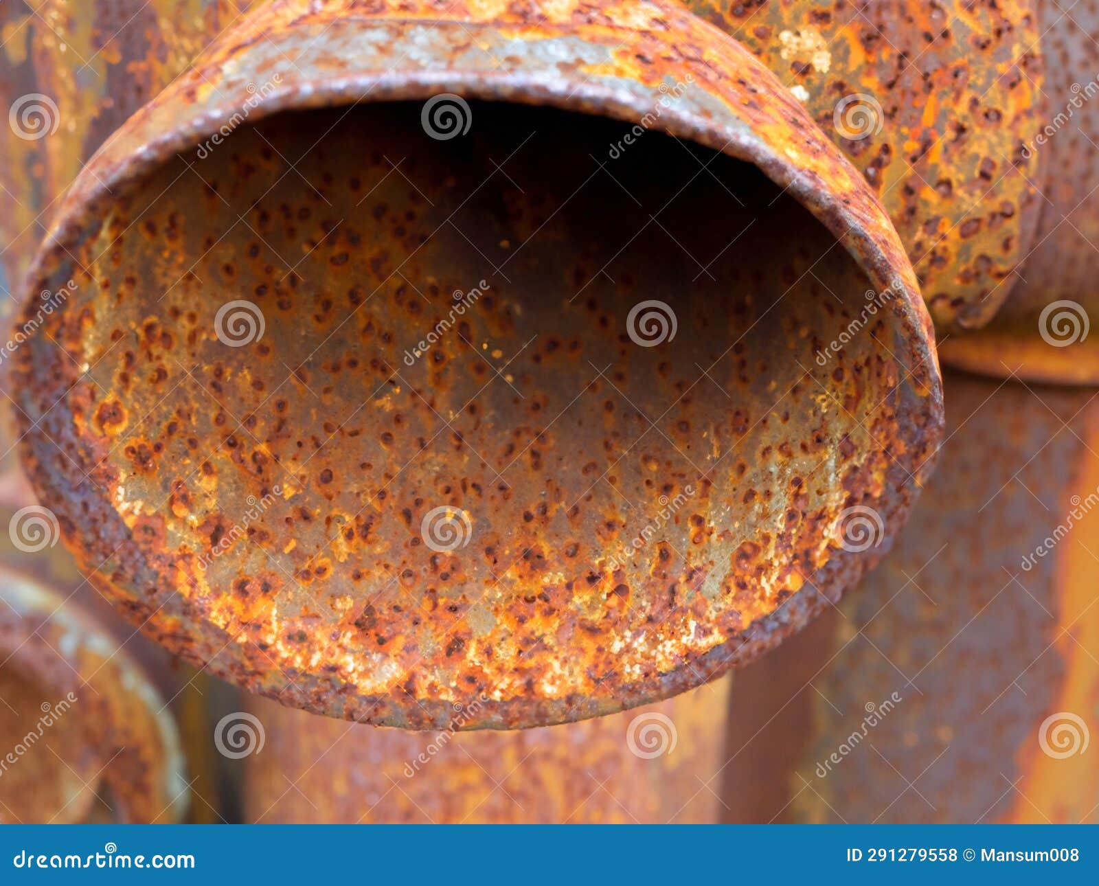 Close Up Old Rusty Metal Pipe Stock Photo - Image of technology ...