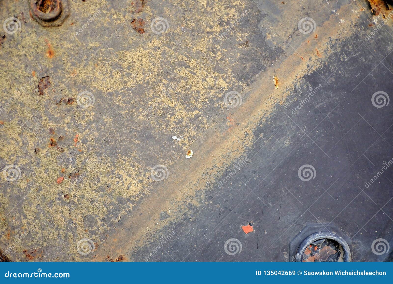 Close Up Old Rusty Petrol Tank Cover for Background Texture Stock Image ...