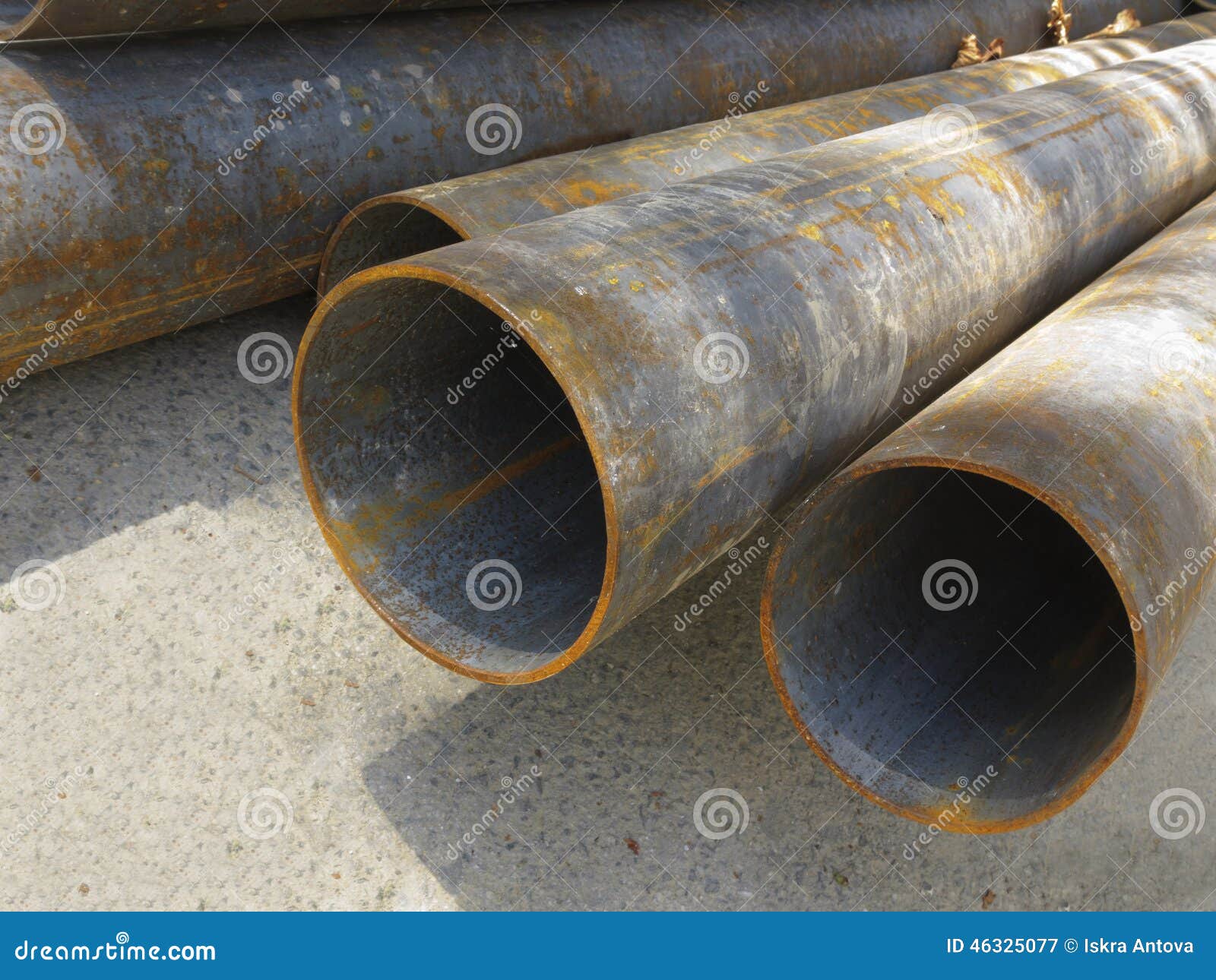 Close Up of an Old Rusty Pipes Stock Image - Image of construction ...