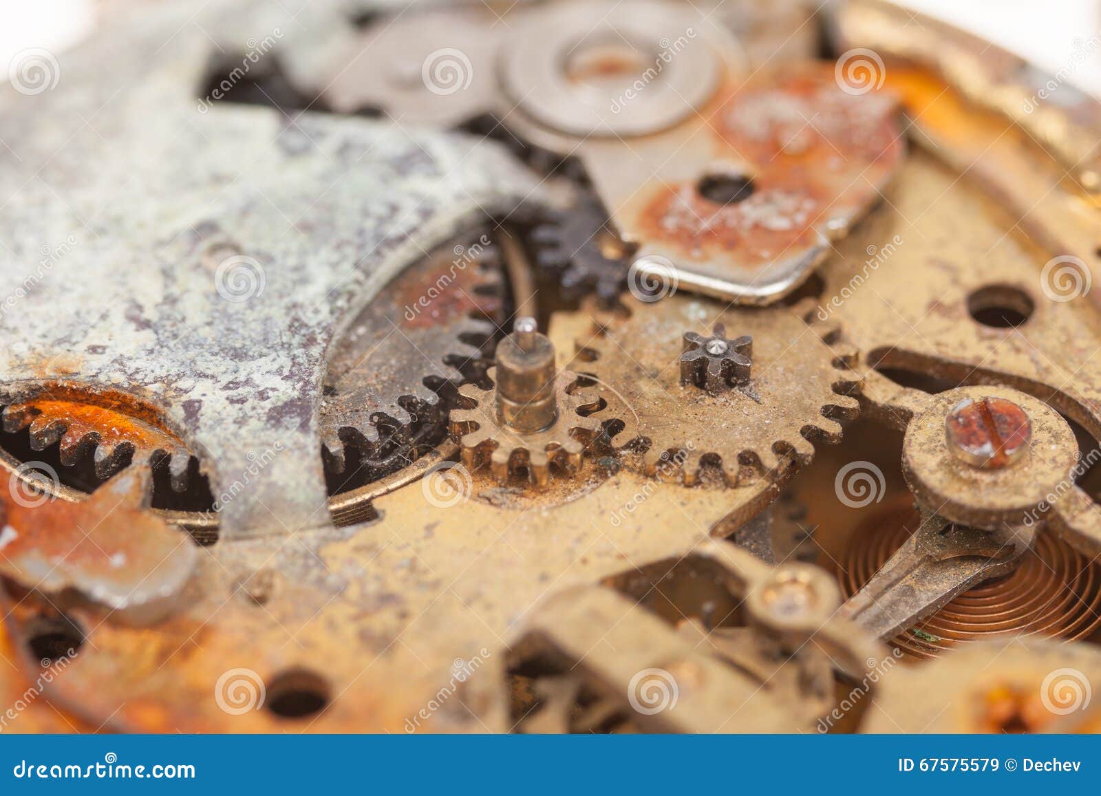 Close Up of Old Rusty Watch Stock Image - Image of motion, circle: 67575579