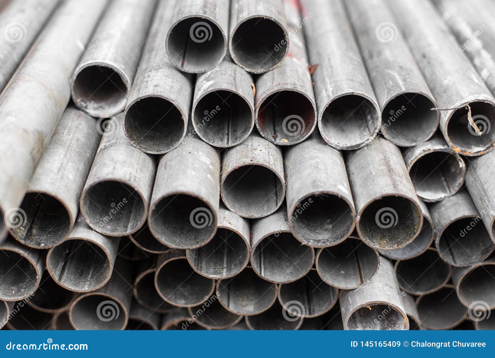 Old Steel Pipe for Construction Stock Image - Image of round ...