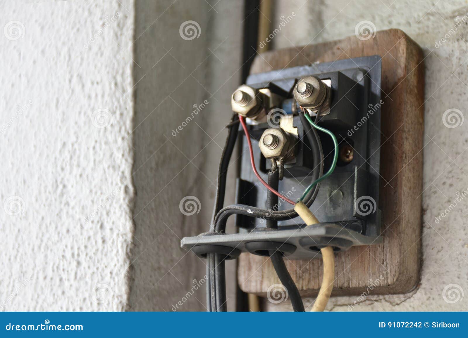 Close-up Old Telephone Box System Control. Stock Photo - Image of ...