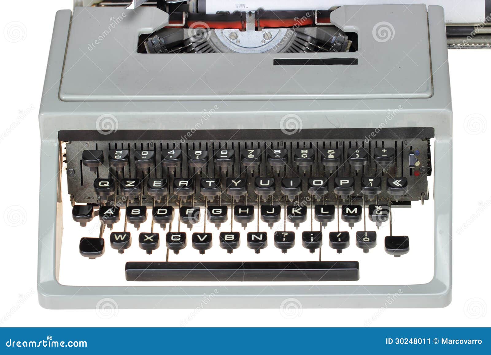 Vintage typewriter stock image. Image of mechanical, retro - 30248011